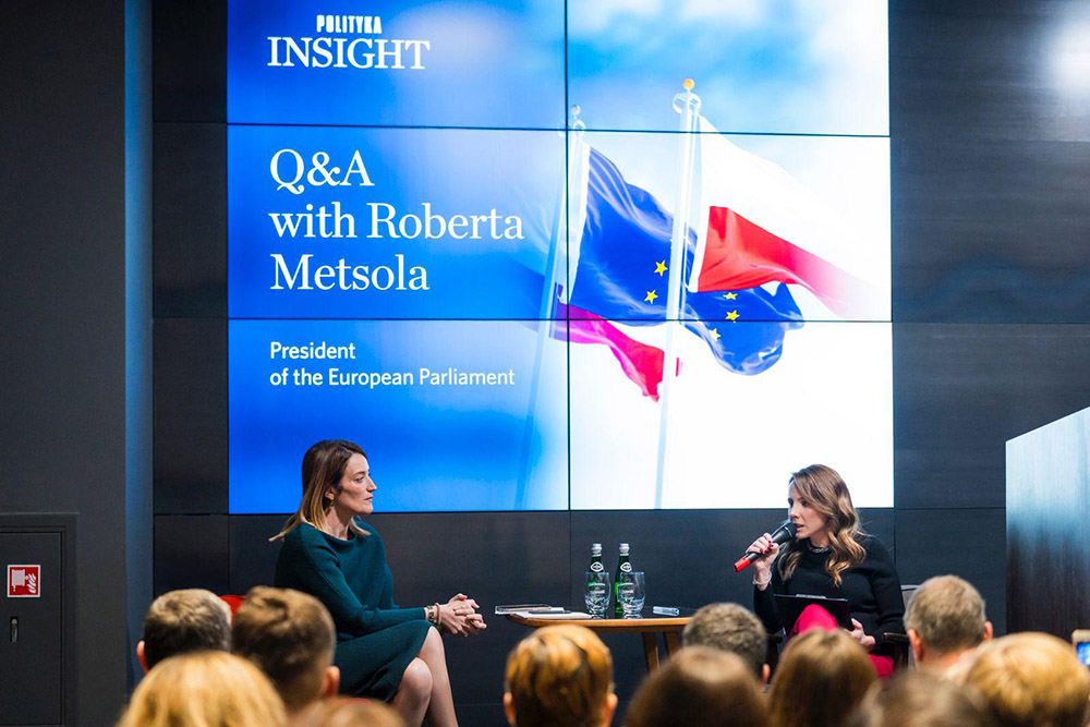 A strong Poland means that a strong Europe is real: President Metsola ...